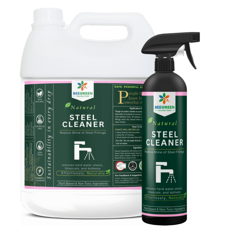 BeeGreen Natural Steel Cleaner | Removes hard water stains.