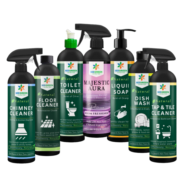 Beegreen Natural Home Cleaning Kit – 6 Eco-Friendly Cleaners